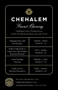 Tasting Experiences - Chehalem Winery